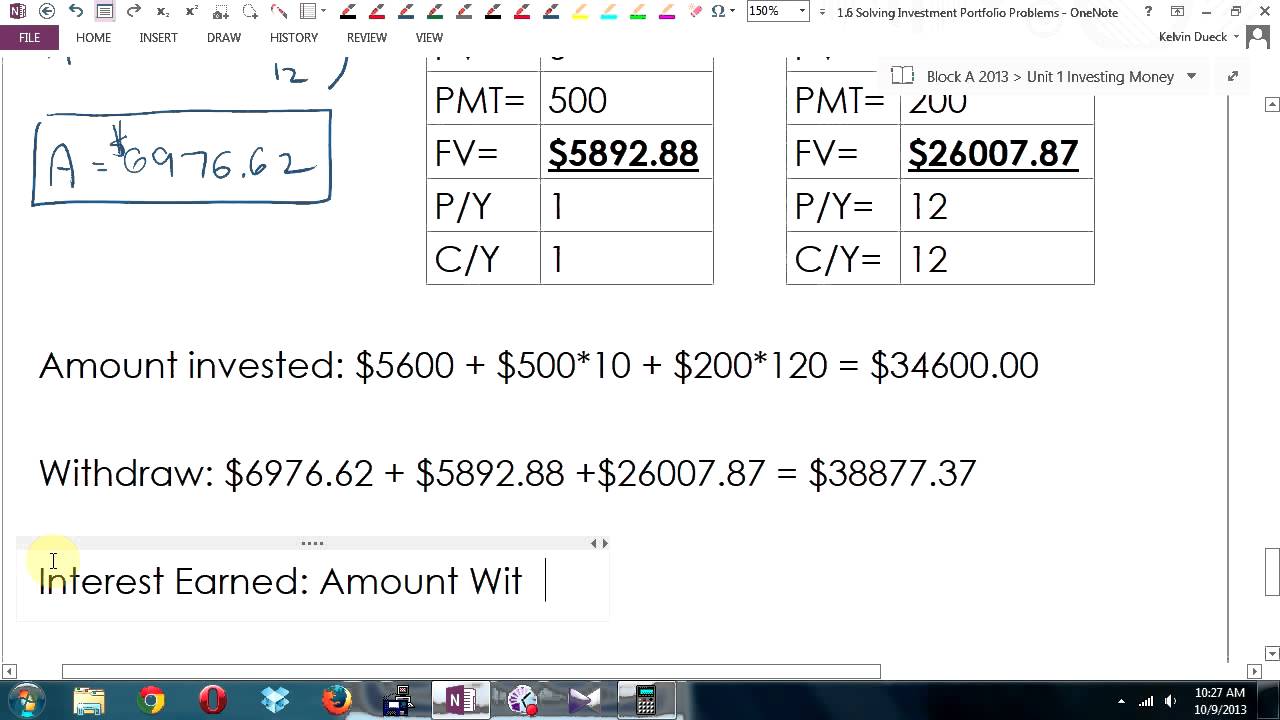 FMa 12 1.6 Solving Portfolio Problems Part 2 - YouTube