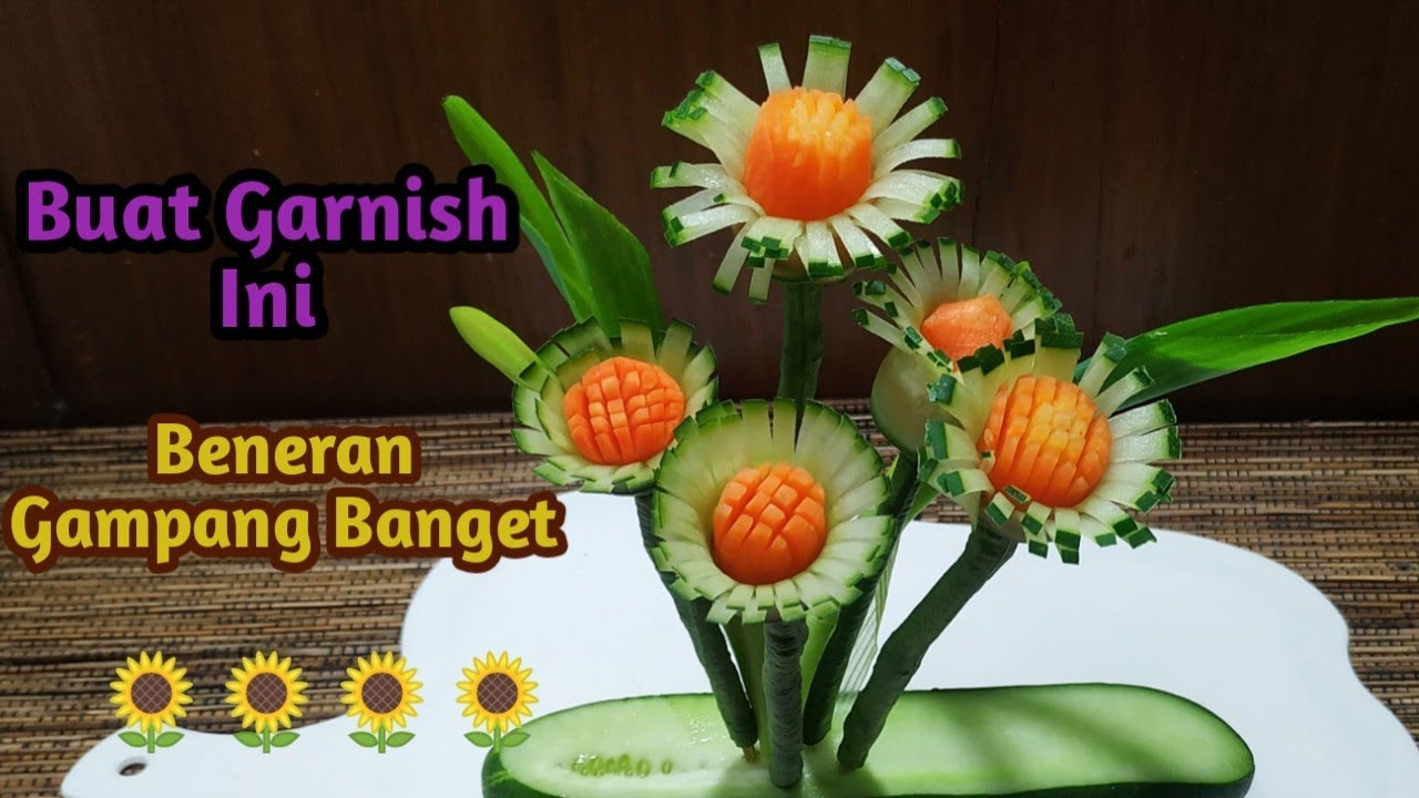 HIASAN TUMPENG DARI TIMUN DAN WORTEL//HOW TO MAKE CUCUMBER AND CARROT ...