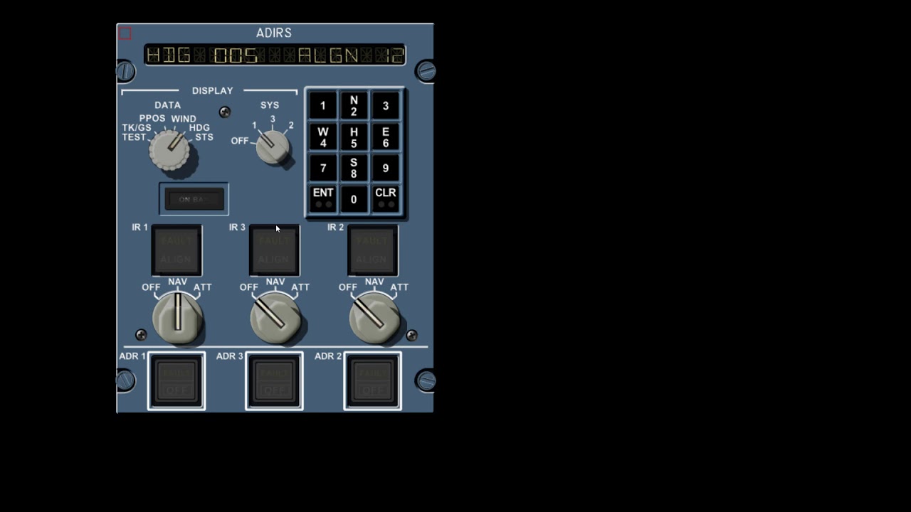 Air Manager development: A320 OVH-ADIRS PANEL (WIP part 4) - YouTube