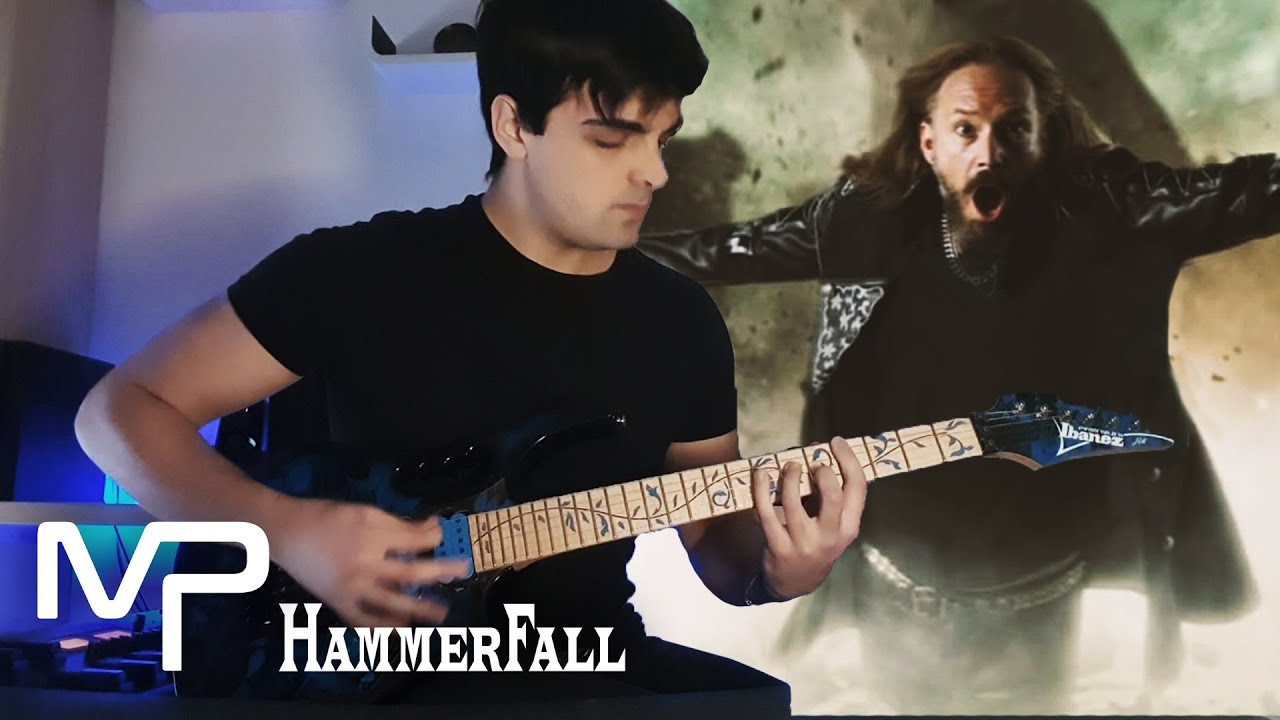 HAMMERFALL - Hector's Hymn (Guitar Cover + Solo) - YouTube