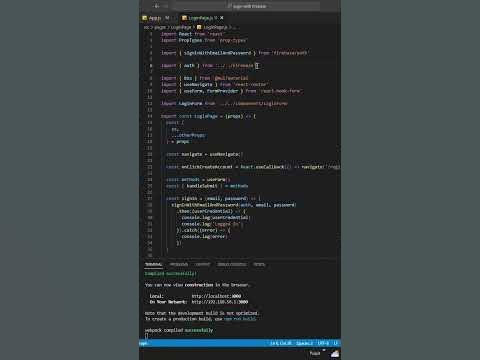 Login With Firebase Responsive Material UI React React Hook Form React Router - YouTube