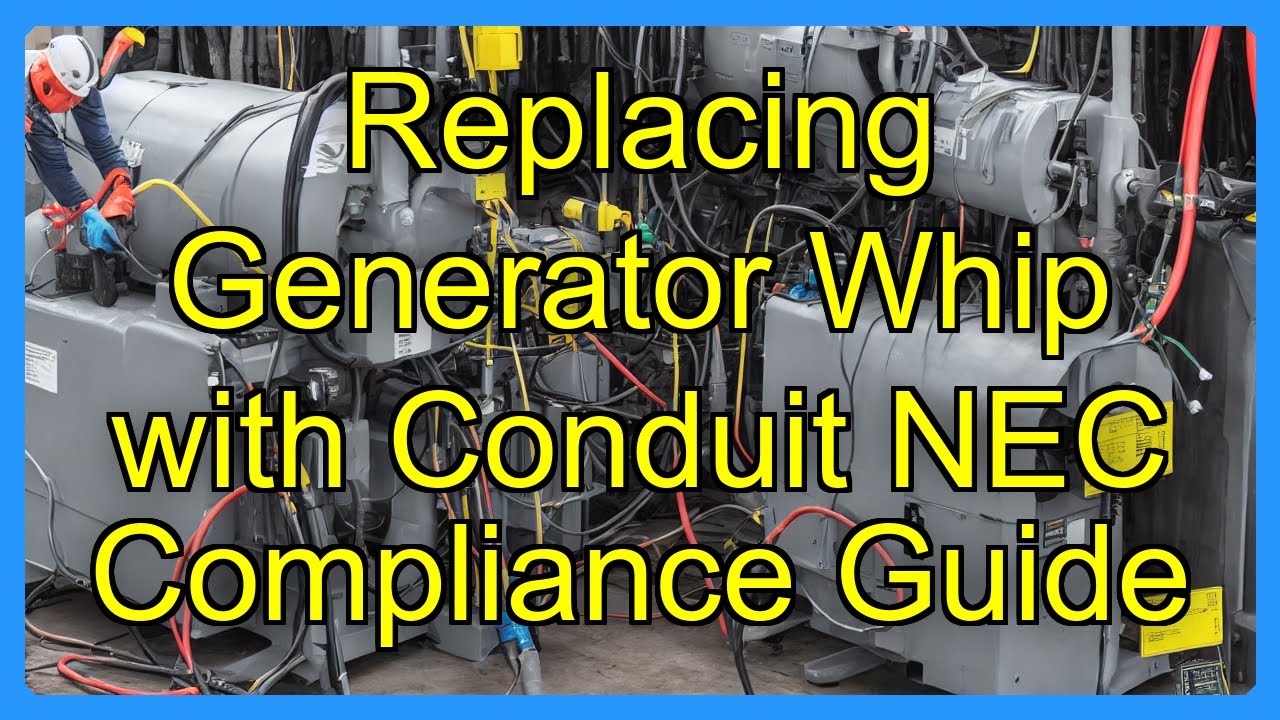 Replacing Generator Whip with Conduit NEC Compliance Guide - YouTube