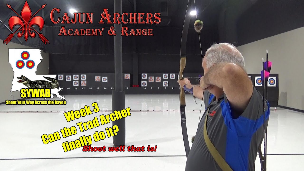 Traditional Archer Shooting Indoor, Week 3, can I finally shoot well ...
