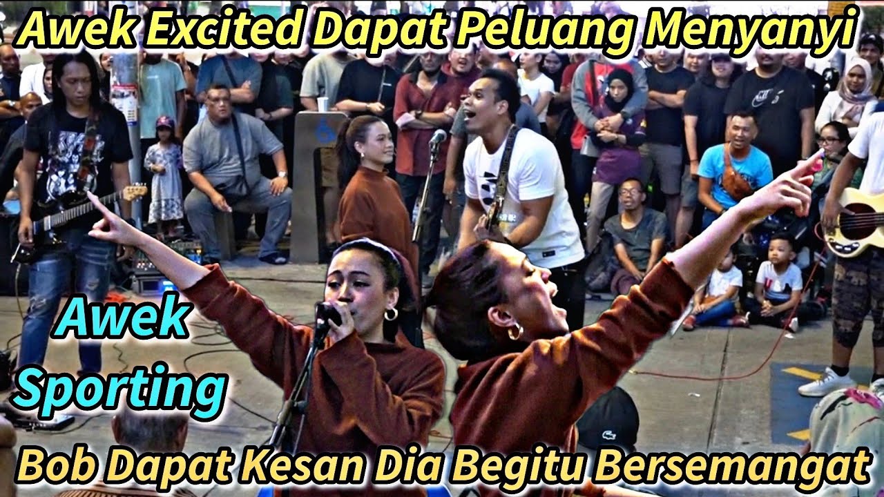🔴 Gadis Comel EXCITED Bila Bob Nyanyi Lagu Ella.. Bob Tak Abaikan ...
