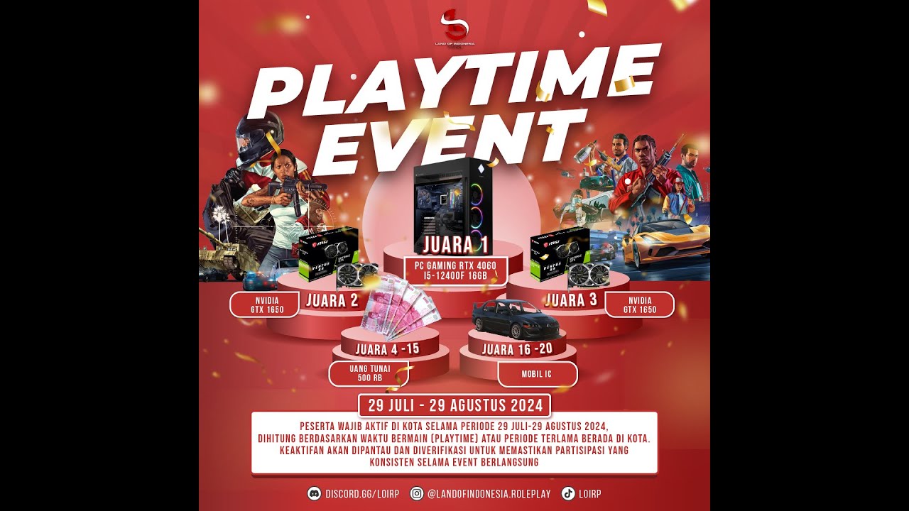 MAIN RP DAPET PC ! #loirp #landofroleplayindonesia #fivem #gtav - YouTube