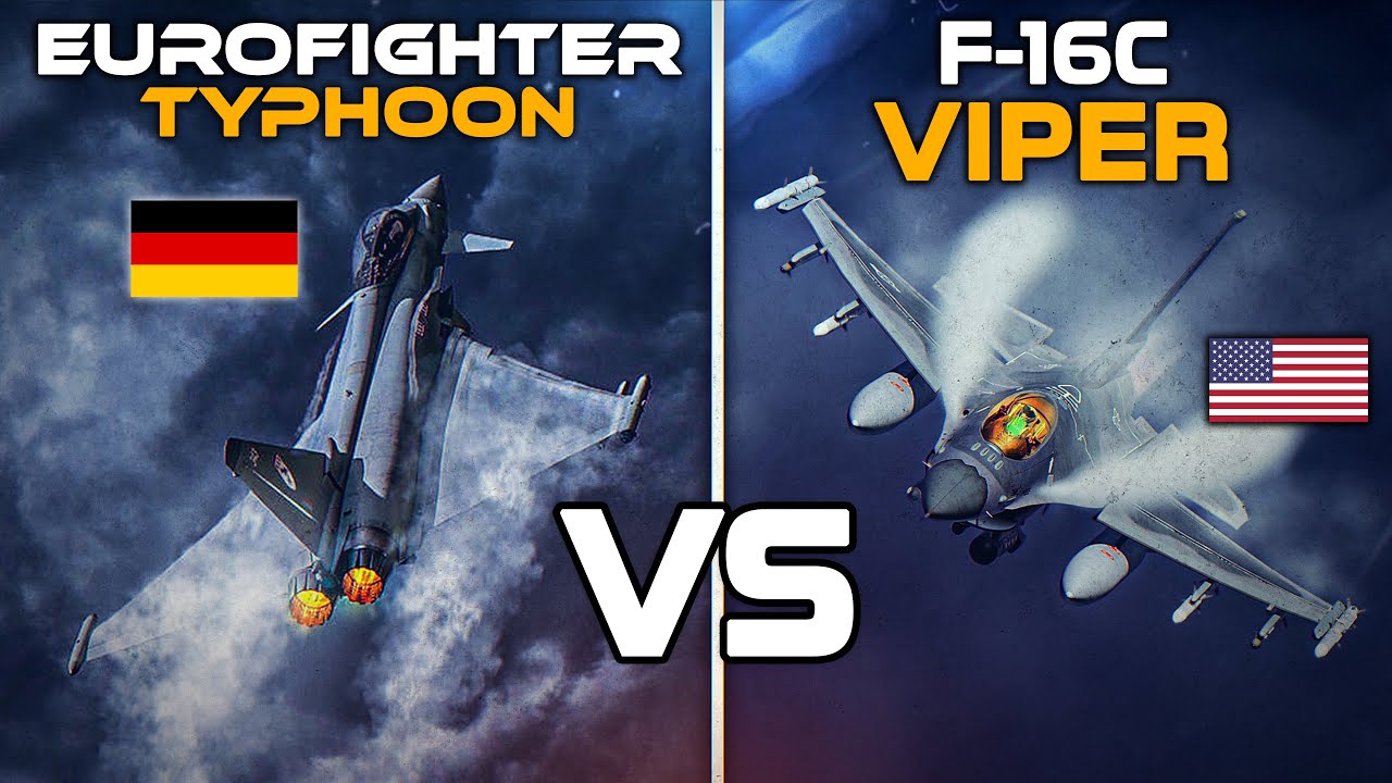 Eurofighter Typhoon EF2000 Vs F-16C Viper | Digital Combat Simulator ...