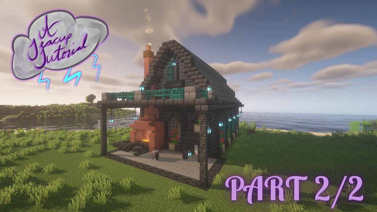 How to Build Minecraft Deepslate and Stone Cottage Workshop and Storage ...