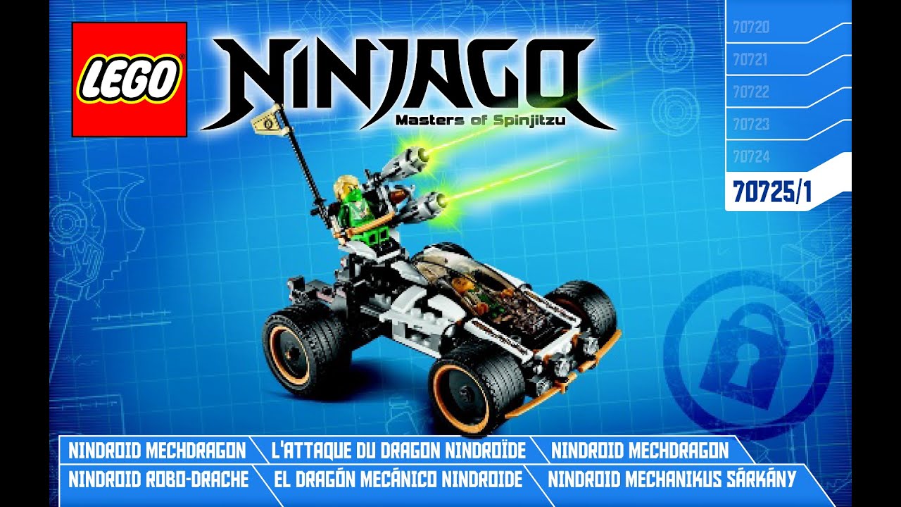 70725 Nindroid MechDragon 1 Ninjago - YouTube