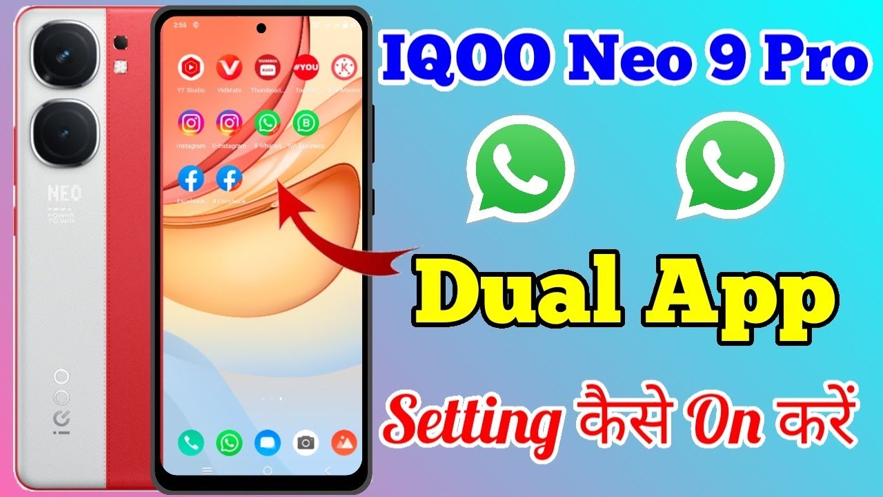 Iqoo neo 9 pro 5g App Clone & Dual App Kaise On Kare // How To Dual App ...