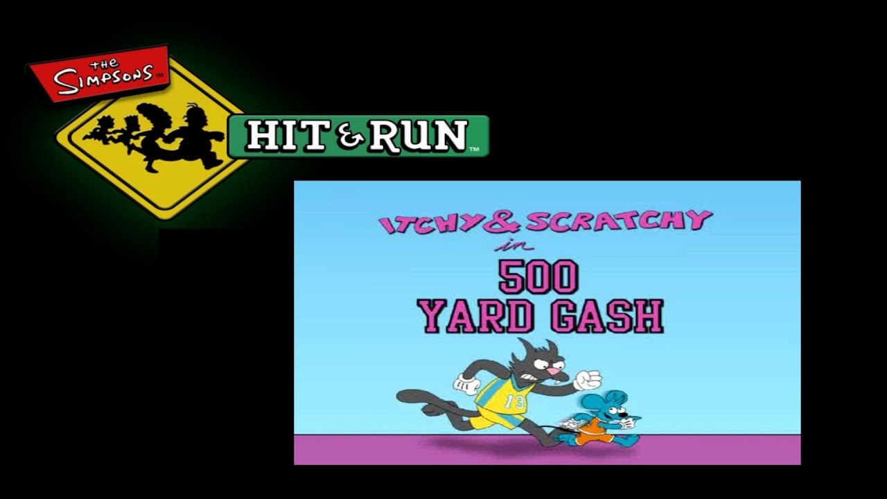 The Simpsons: Hit & Run - Itchy & Scratchy in "500 Yard Gash" - YouTube
