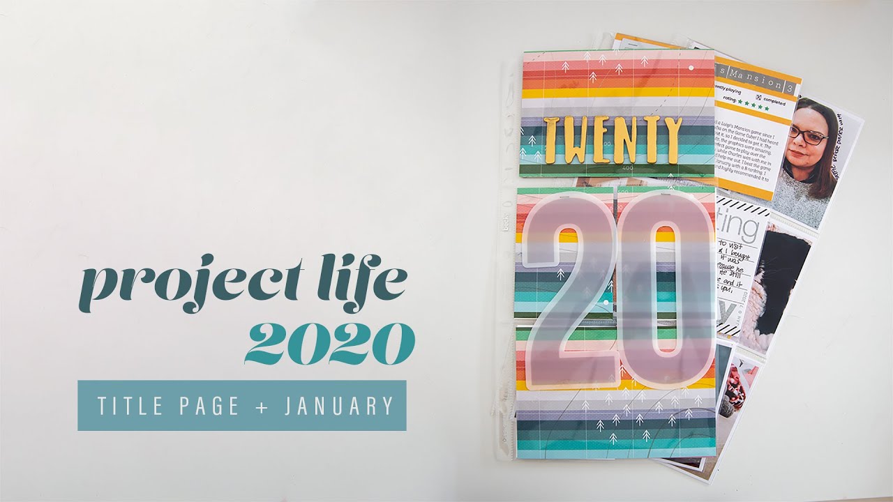 2020 Project Life :: Title Page + January - YouTube