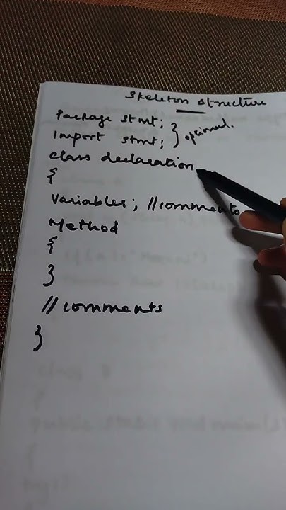 Java skeleton structure#shorts#javatamil #import #java - YouTube