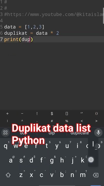 Duplikat Data List Python Python Programming Coding Koding Djangoproject Technology Youtube