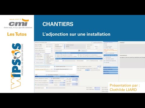Tuto - CHANTIERS - L'adjonction sur une installation