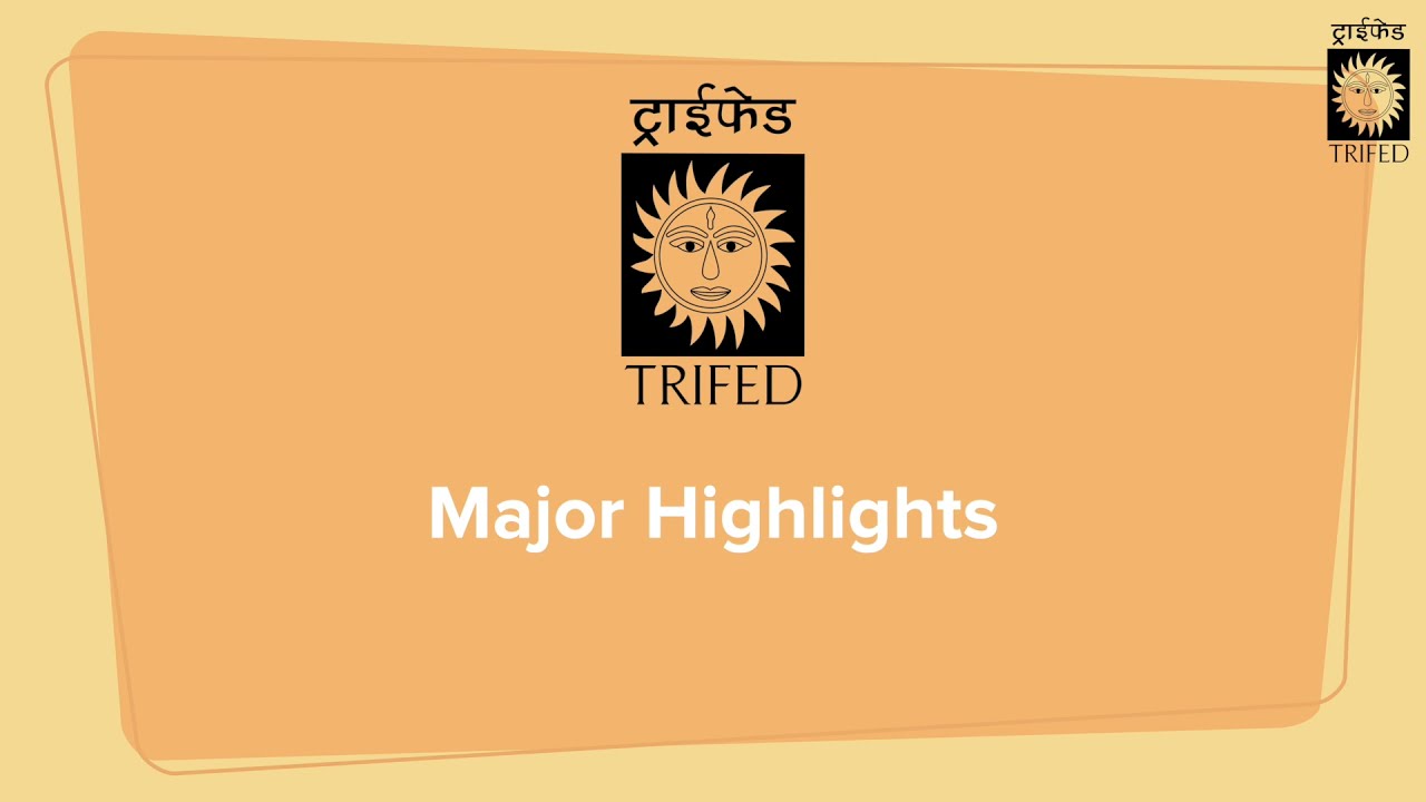 Celebrating || TRIFED's 34th #Foundation Day || Journey of #TRIFED ...