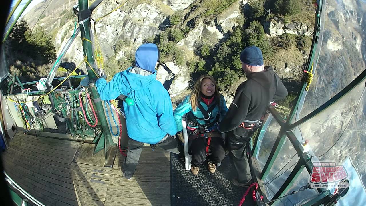 Doing the Shotover Canyon Swing at Queenstown - YouTube