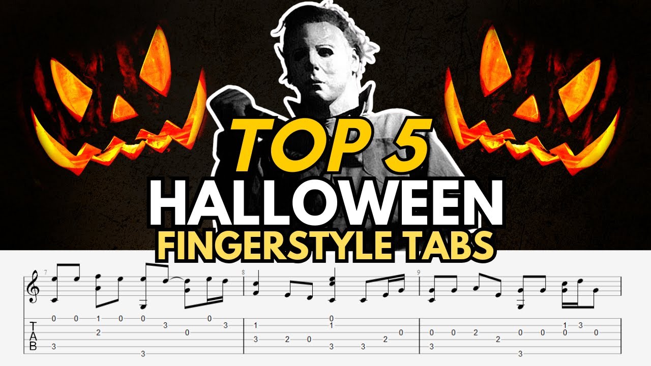Top 5 Halloween Fingerstyle Tabs 🎃 | Ghostbusters, Exorcist, Halloween ...
