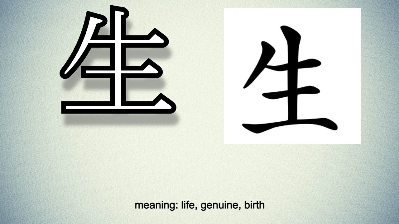 Learn and Write Kanji - 生 Life, Genuine, Birth (14 of 80) 'Grade 1 ...