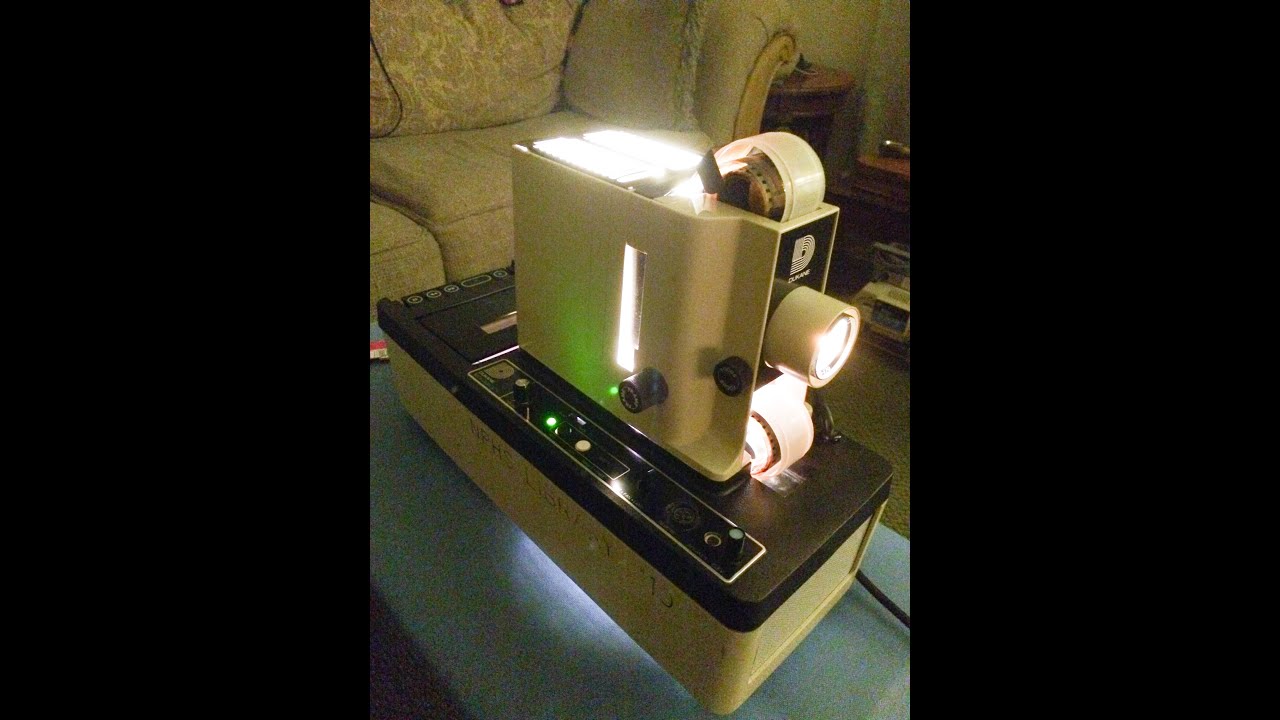 Dukane Micromatic II Filmstrip Projector - Cleaning and Operating - YouTube