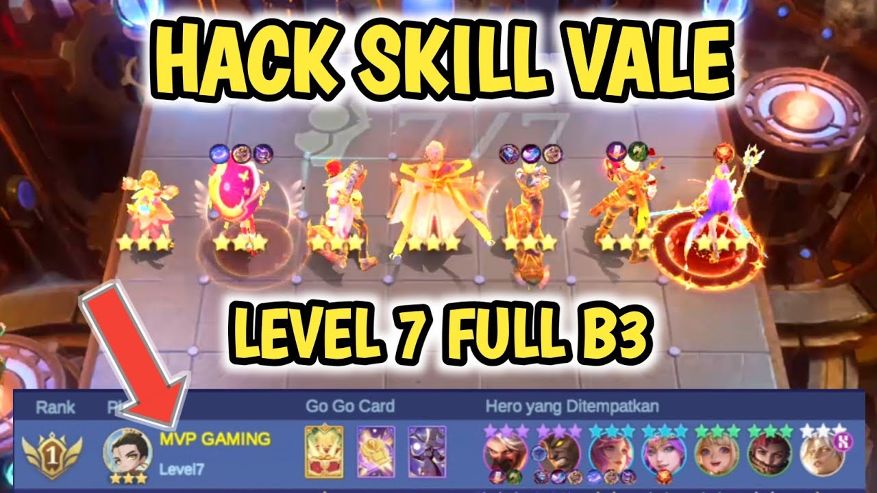 HACK SKILL VALE FULL B3 | CARA BERMAIN COMMANDER VALE #magicchessgogo # ...
