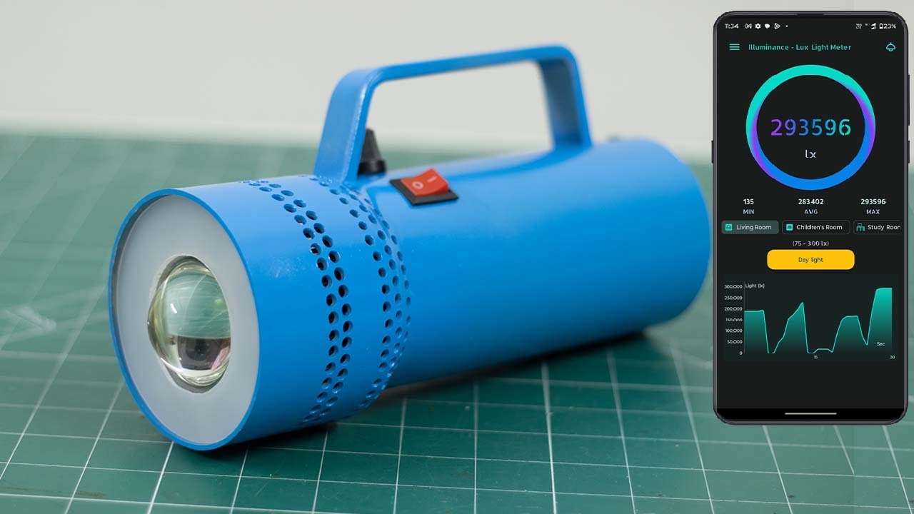 Build a Super Bright 100W Rechargeable Flashlight with Adjustable ...