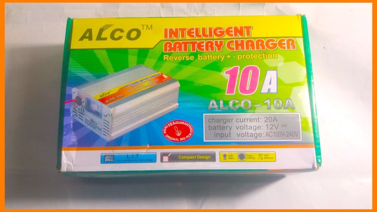 Unboxing and review China 12 volt 10 ampere battery charger - YouTube