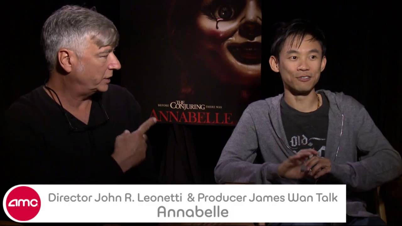 James Wan and John R Leonetti Chat Annabelle With AMC - YouTube