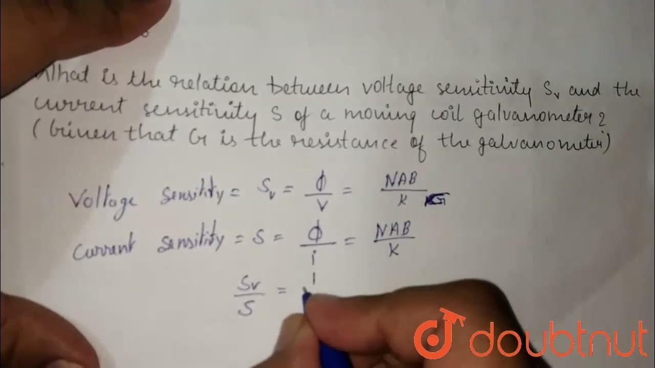What is the relation between voltage sensitivity S_(v) and the current ...