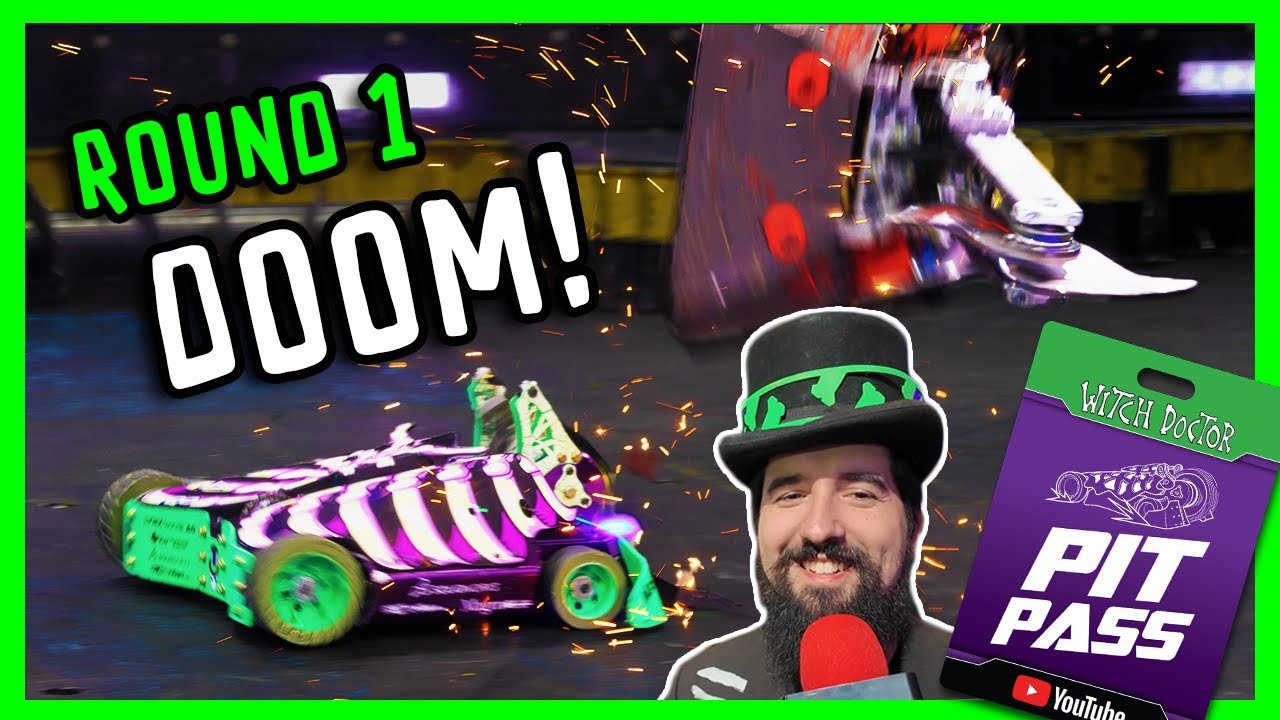 Will Doom’s Giant Weapon Destroy Witch Doctor? // Pit Pass BattleBots ...