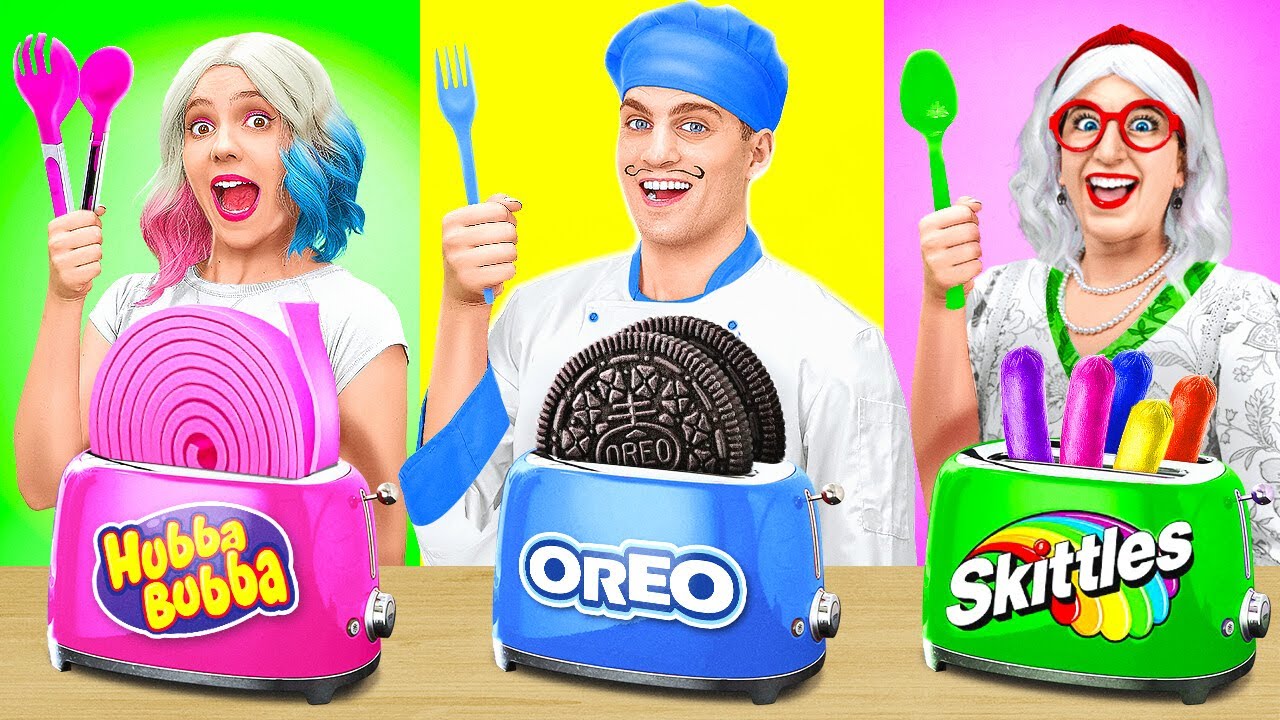 Me vs Grandma Cooking Challenge! Secret Kitchen Hacks and Gadgets by ...