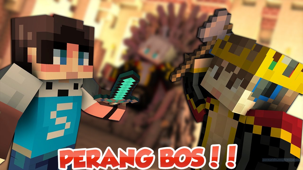 AKU IKUT PERANG TERBESAR ABAD INI DI MINECRAFT !!! LAWAN RAJA @Stresmen ...