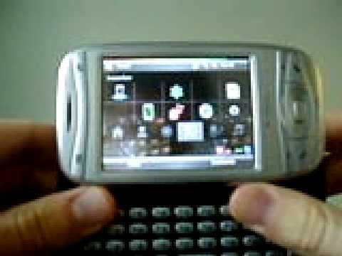 HTC Wizard with iPhone-like WM6 - YouTube
