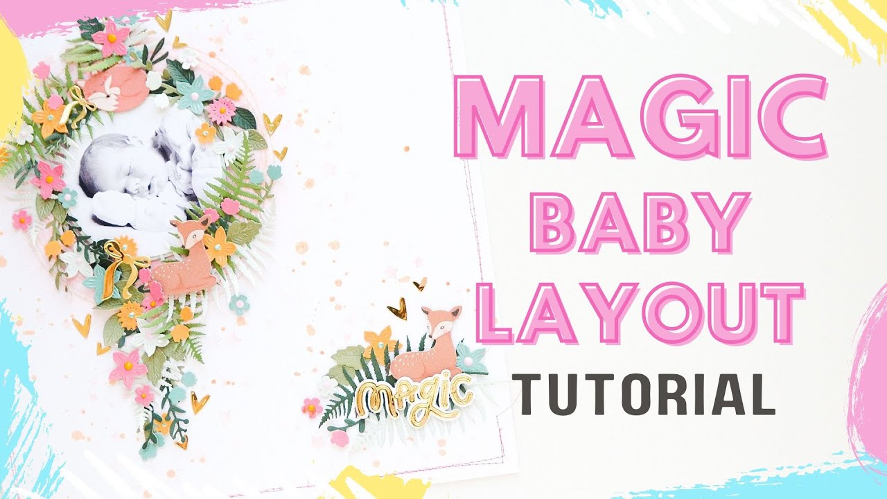 Baby layout "Magic"- make it with me! - YouTube