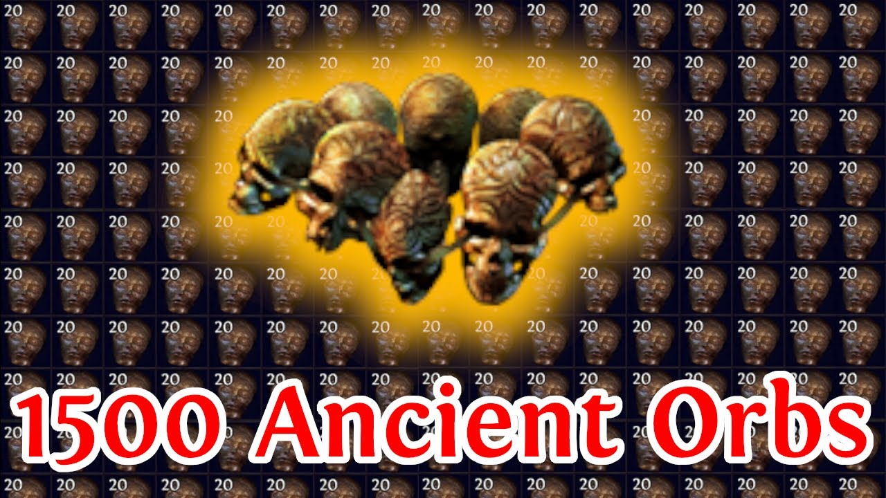 PATH OF EXILE 3.14 - 1500 ANCIENT ORBS VS. BELTS - THE SEARCH FOR ...