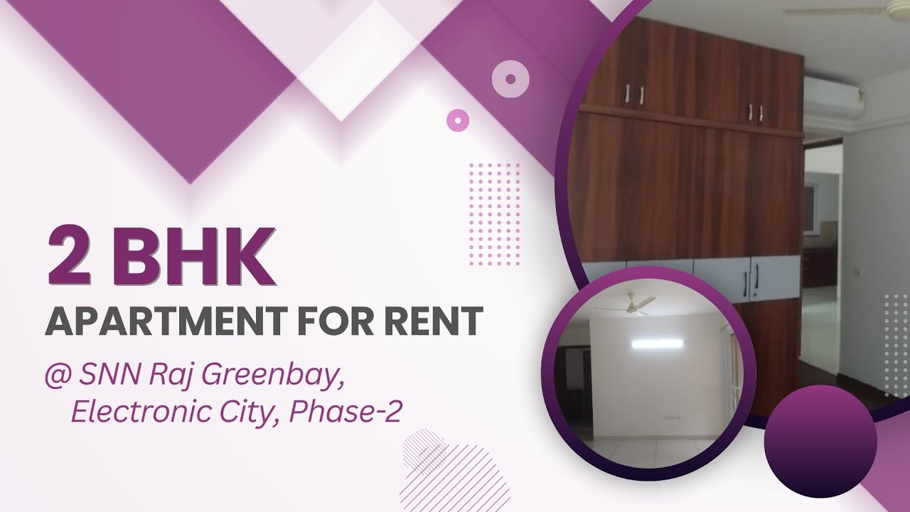 2 BHK Apartment For Rent in Electronic City, Bangalore | SNN Raj ...