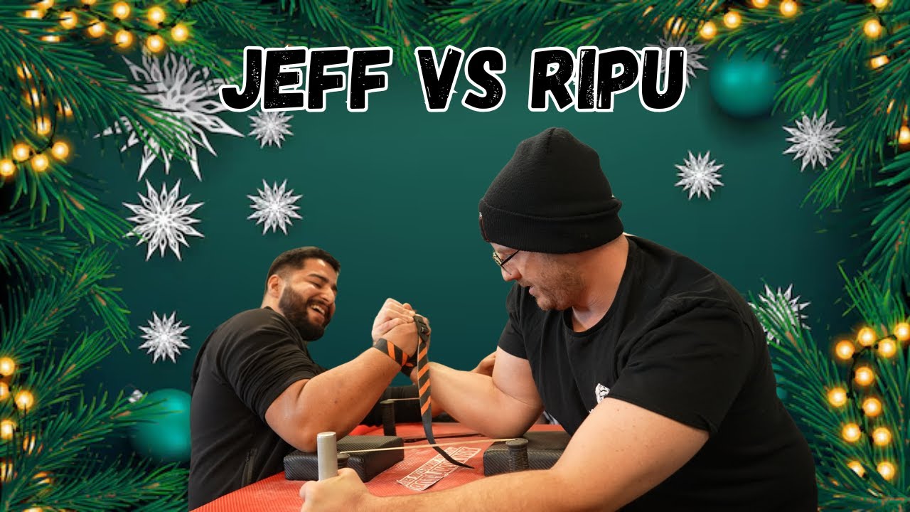 Arm Fit Club Christmas Invitational - Jeff Vs Ripu (right arm) - YouTube