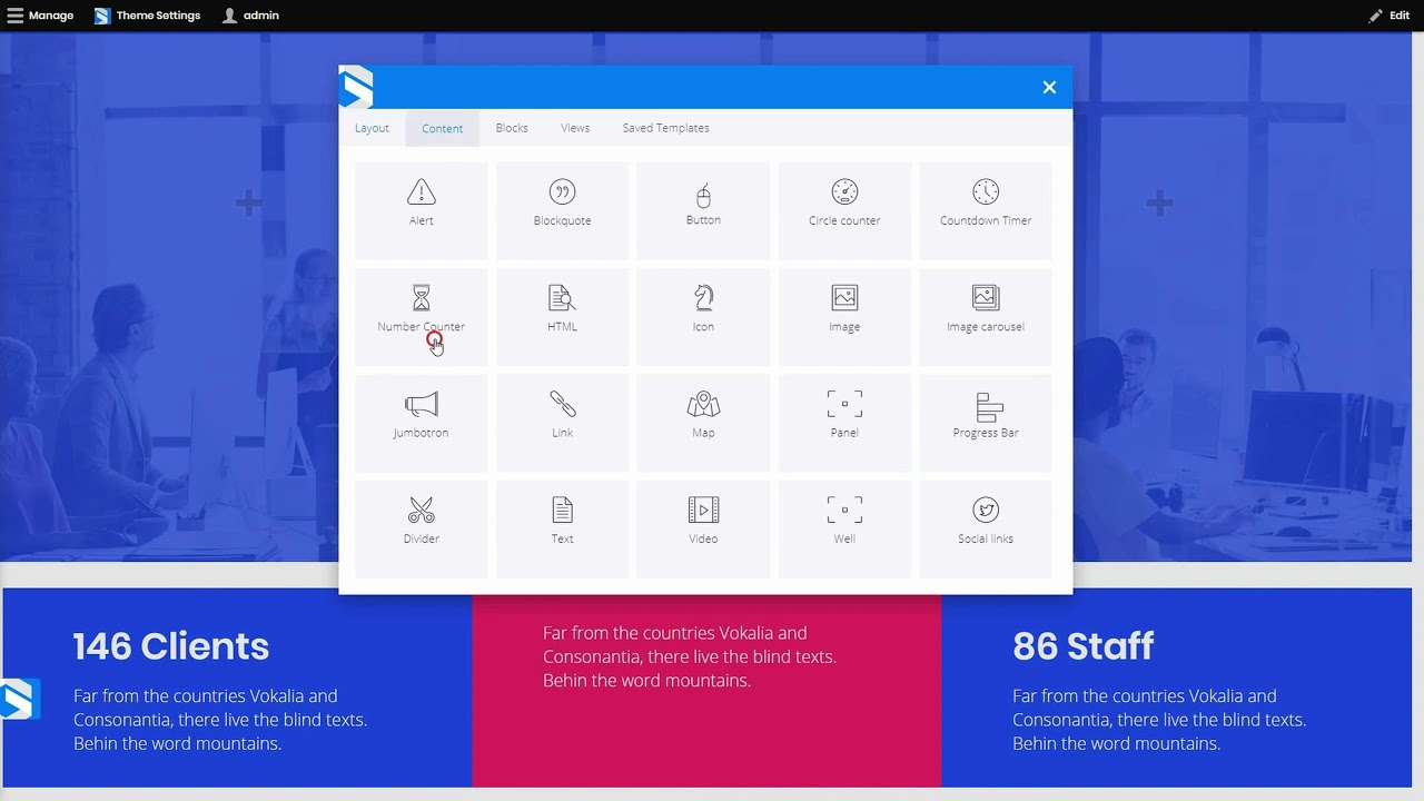 Number Counter Element Glazed Builder Drupal Tutorial - YouTube