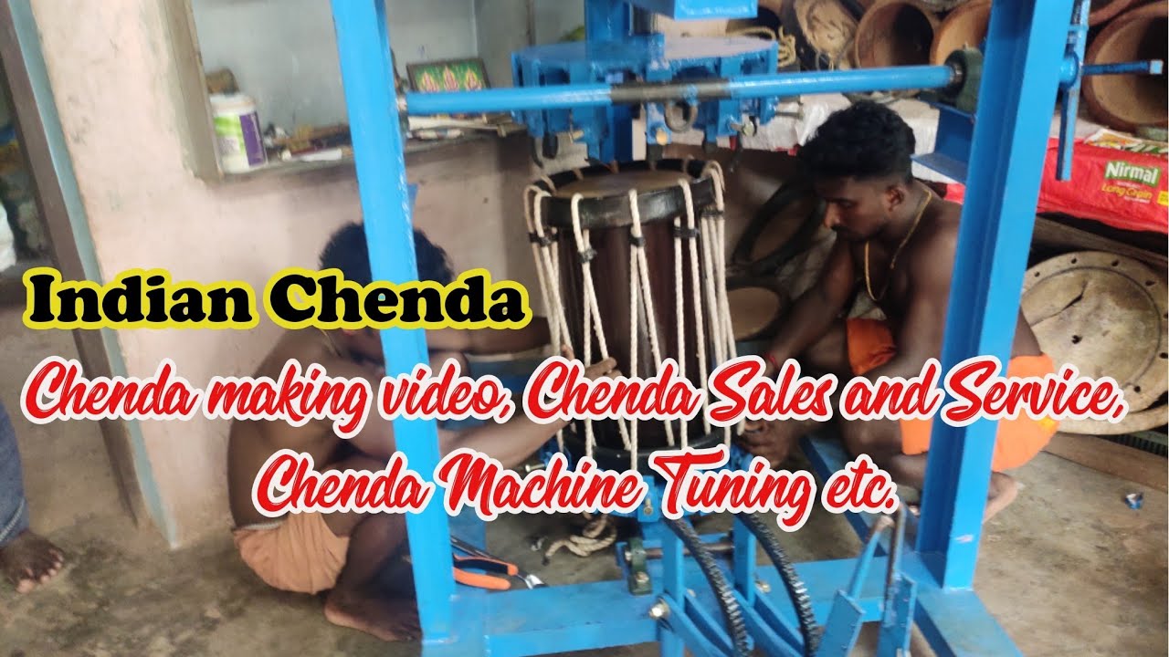 Kerala chenda tuning by machine #chenda #making,sales & service ...