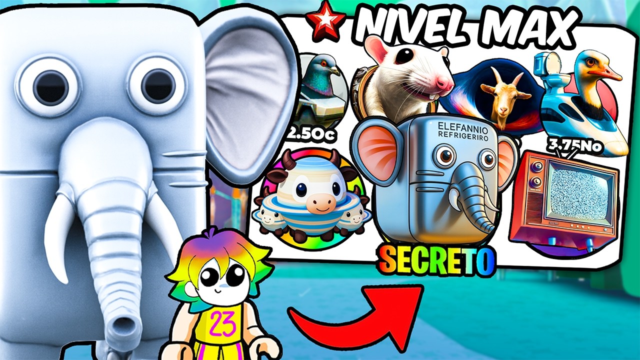 Conseguí NUEVO PERSONAJE ELEFANTINO FRIGORIFERO hasta NIVEL MÁXIMO ...