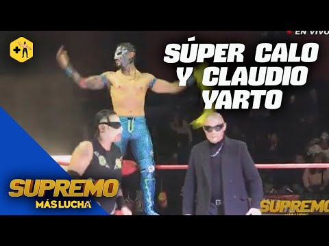 Super Calo llegó con Claudio Yarto al Torneo Supremo 2023 para enfrentar a Hellboy