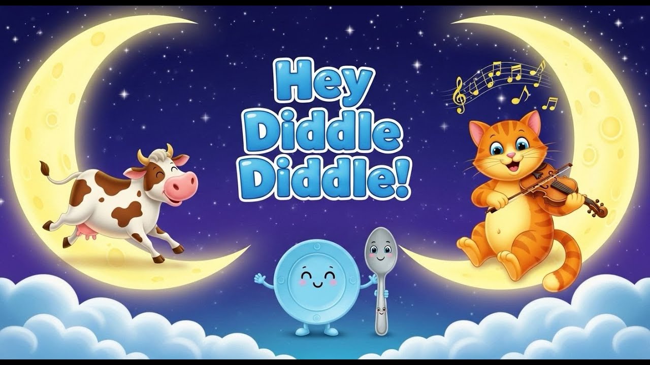 🌟 Hey Diddle Diddle | Fun Nursery Rhyme for Kids | Super Kids Songs ...