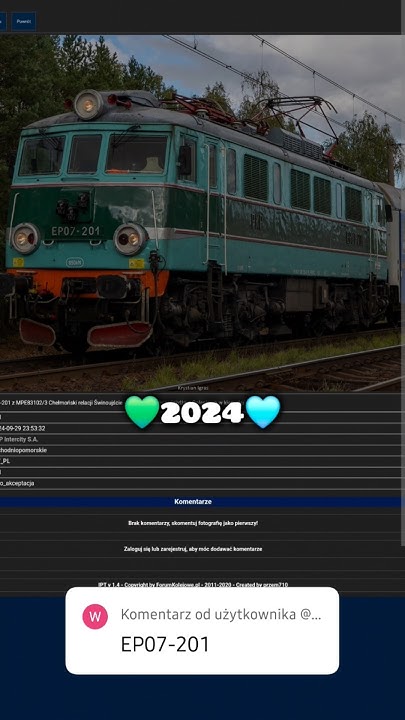 EP07-201 PKP Intercity//#pkpintercity##pkp#ep07-201#train#shorts - YouTube