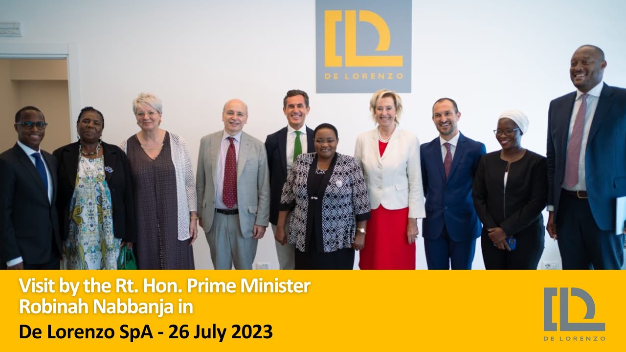 Visit by the Rt. Hon. Prime Minister Robinah Nabbanja in De Lorenzo SpA ...