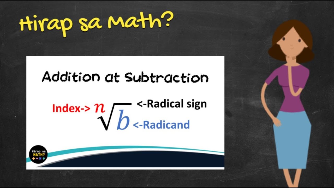 (Tagalog) Addition at Subtraction of Radicals - YouTube
