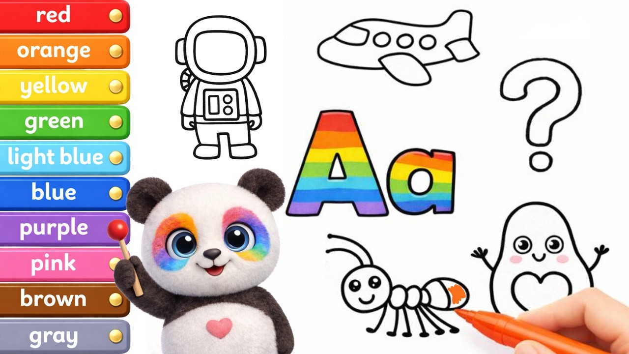 Learn to Draw the Letter A + Fun A Pictures! 🎨 | ArtTime Show for Kids ...