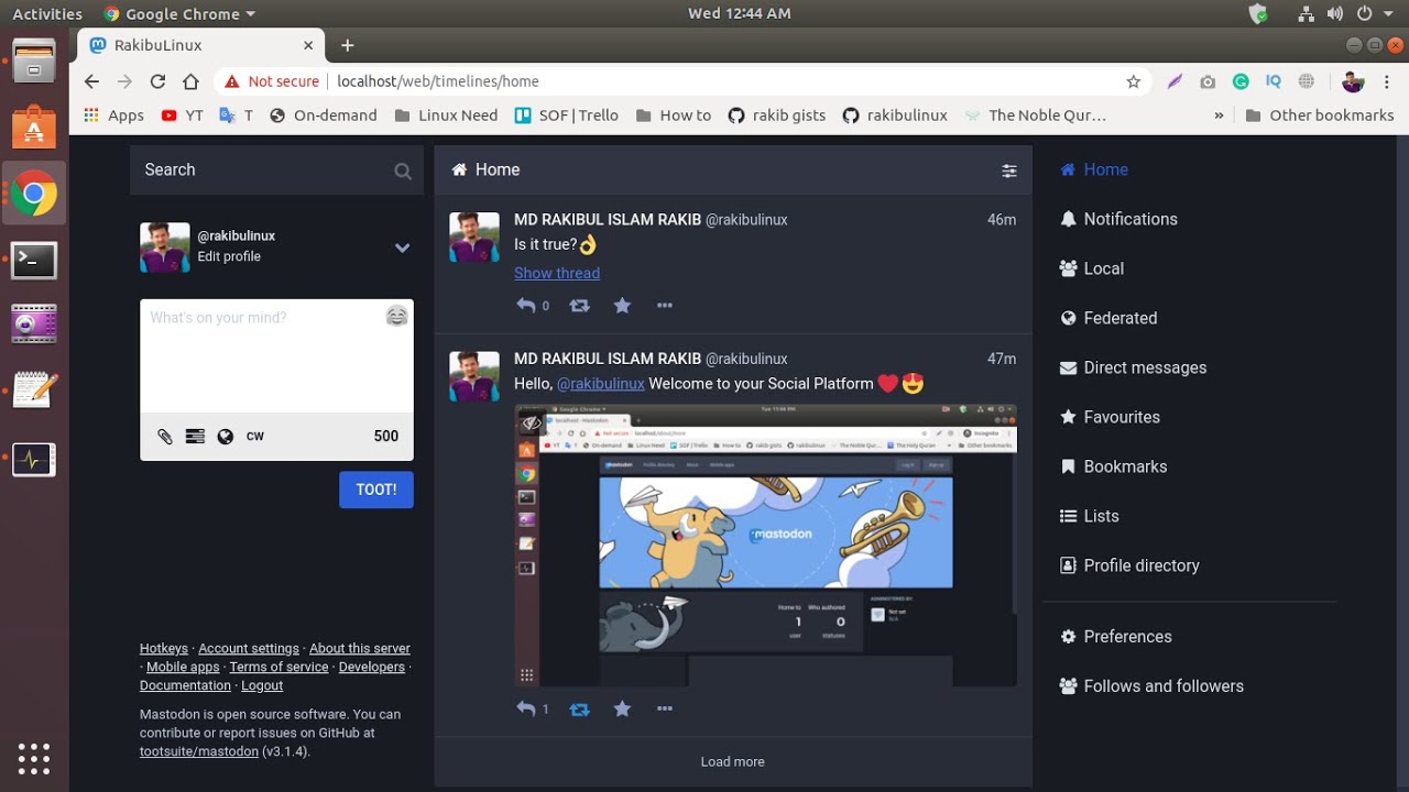 I will do Install and Configure Mastodon On Any Linux Server - YouTube