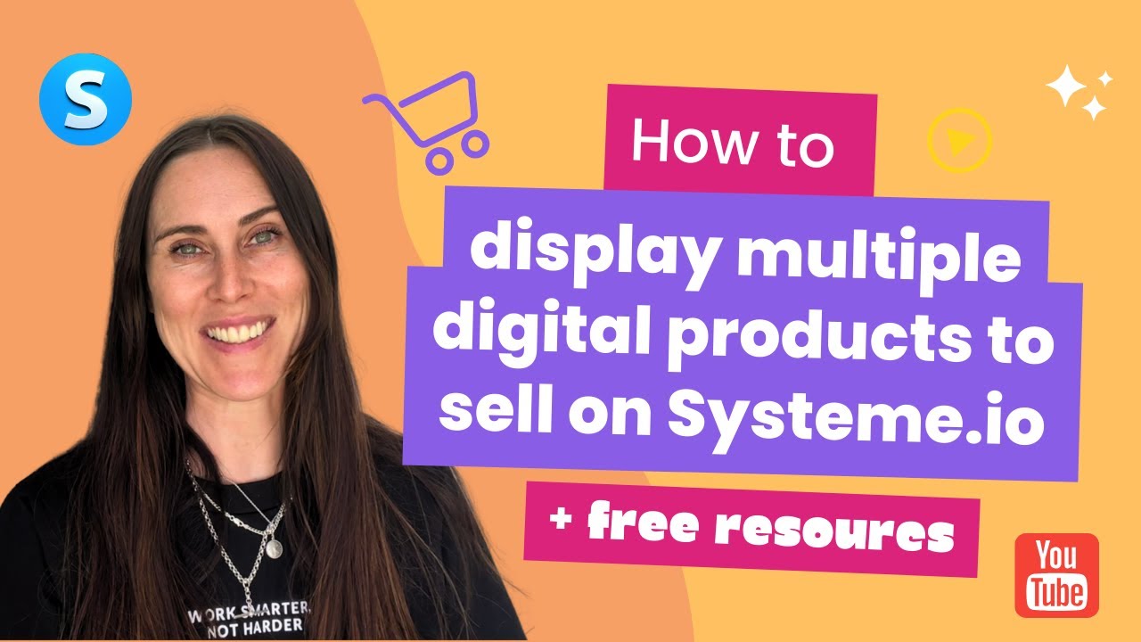 How to display multiple digital products to sell with Systeme.io - YouTube