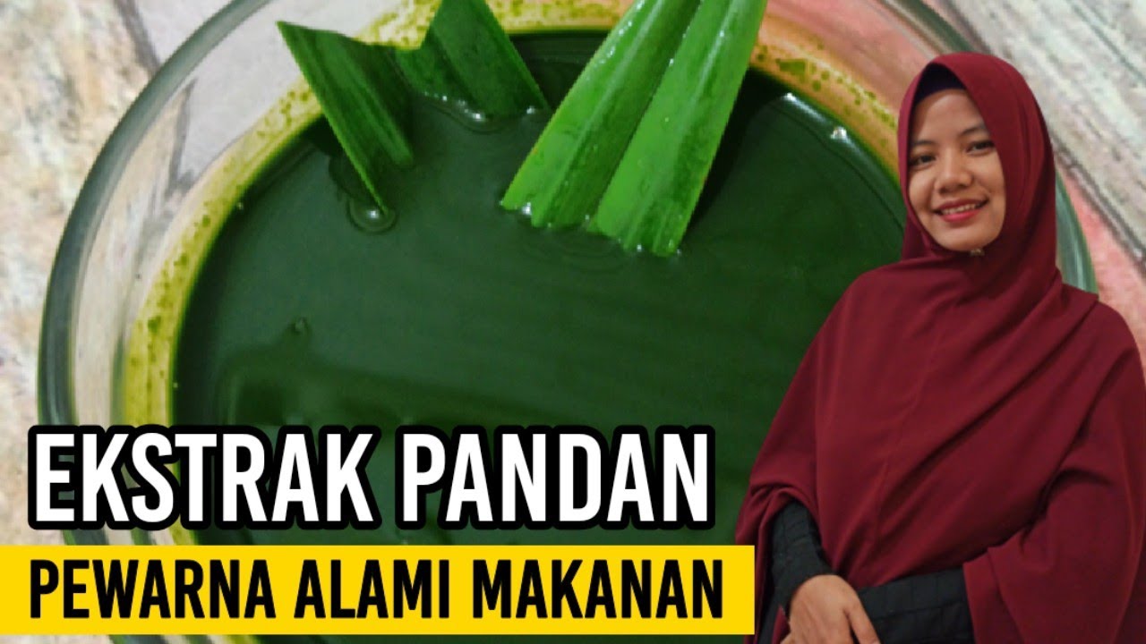CARA MEMBUAT EKSTRAK PANDAN PEWARNA MAKANAN - YouTube
