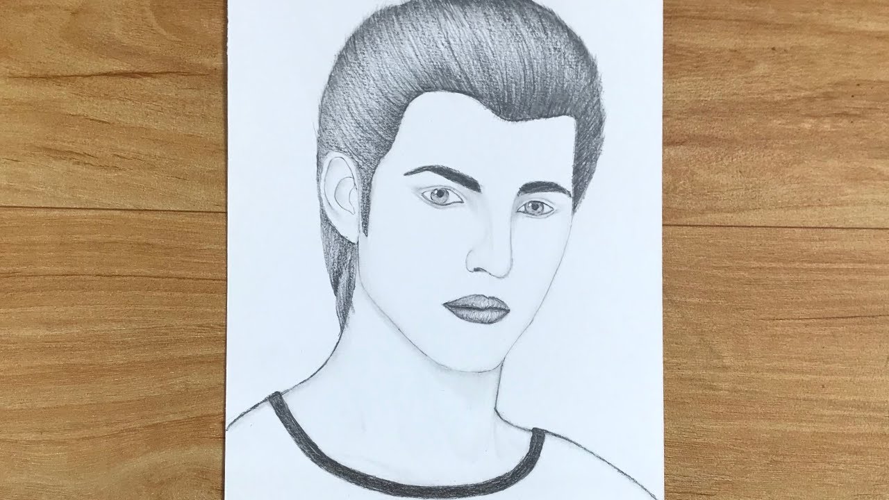 How to draw a boy for beginners step by step//Pencil Sketch - YouTube