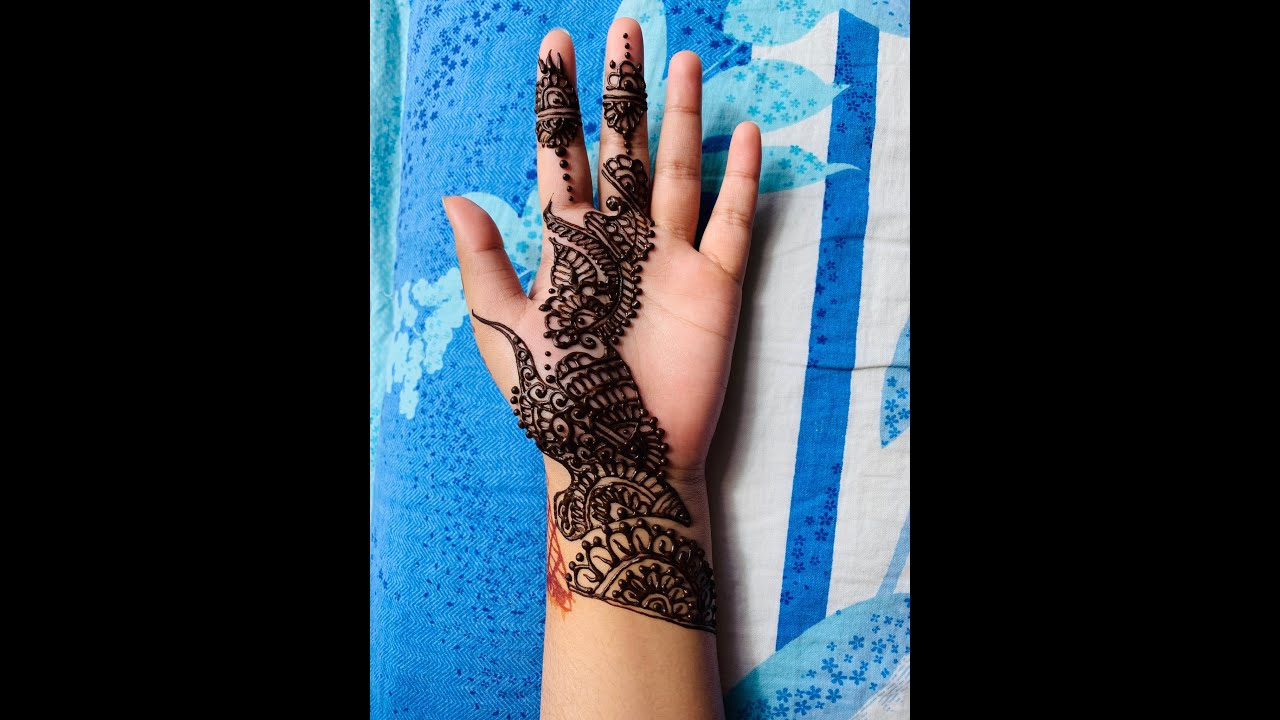 Simple Henna Design for Eid || Shorna’s Design & Vlog. - YouTube